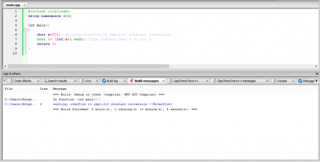 Warningoverflow In Implicit Constant Conversion