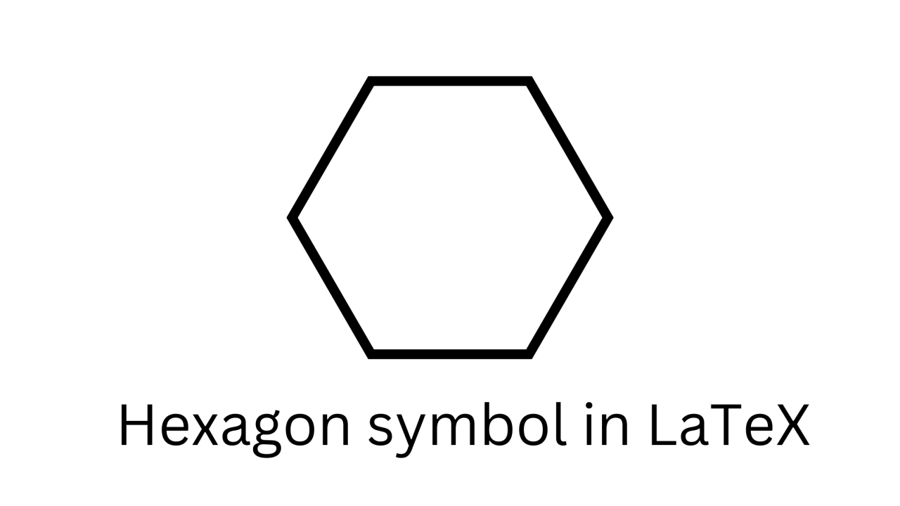 Hexagon symbol[⬡,⬢,⬣]in LaTeX - A platform for wireless