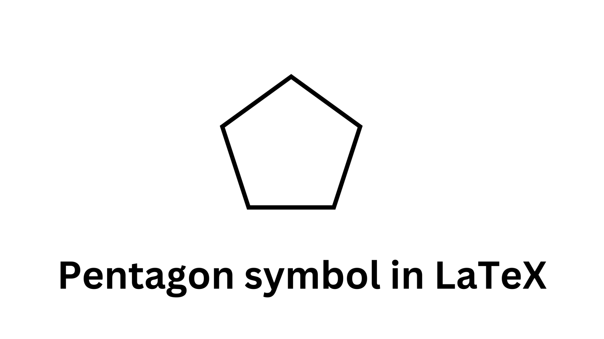 Pentagon symbols[⬟,⬠] in LaTeX - A platform for wireless