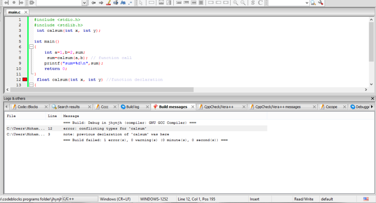 Error Conflicting Types For Function A Platform For Wireless